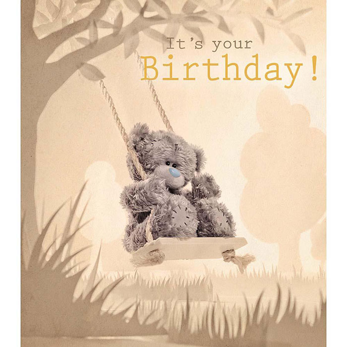 Tatty Teddy on Swing Me to You Bear Birthday Card (A93US011) : Me to ...