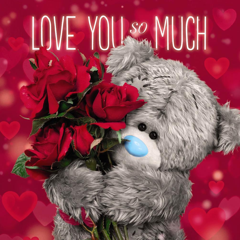 3D Holographic Love You So Much Me to You Bear Valentines Day Card ...