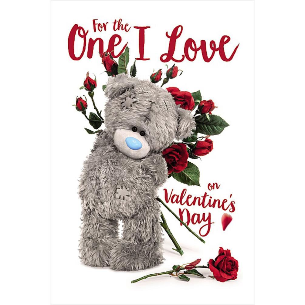 3D Holographic One I Love Me to You Bear Valentine's Card (VLM93016 ...
