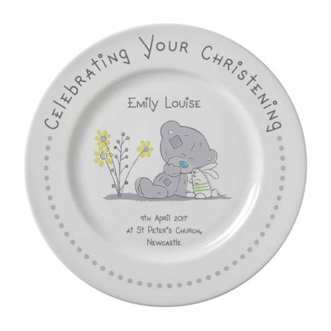 Personalised Tiny Tatty Teddy Christening Rimmed Plate M2U093 Me to You Online